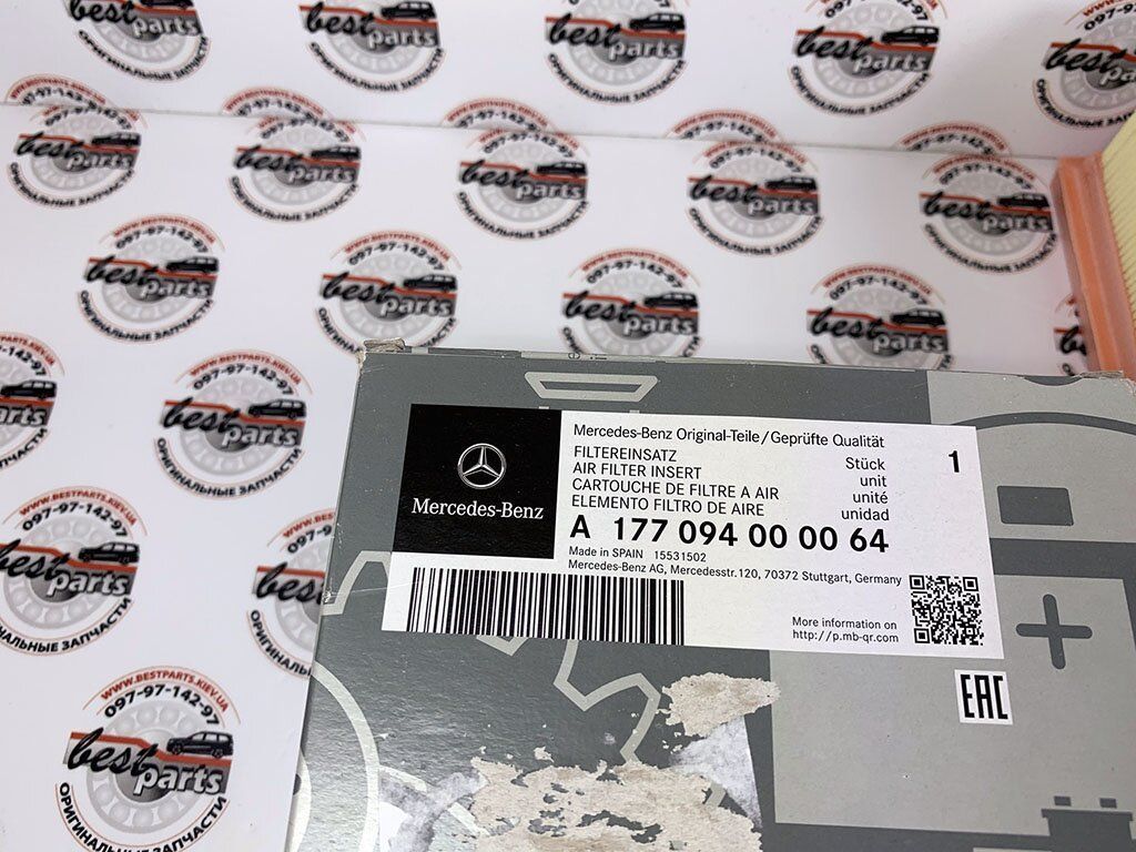 A177094000064, A 177 094 00 00 64 Фильтр воздушный левый 63 AMG ...